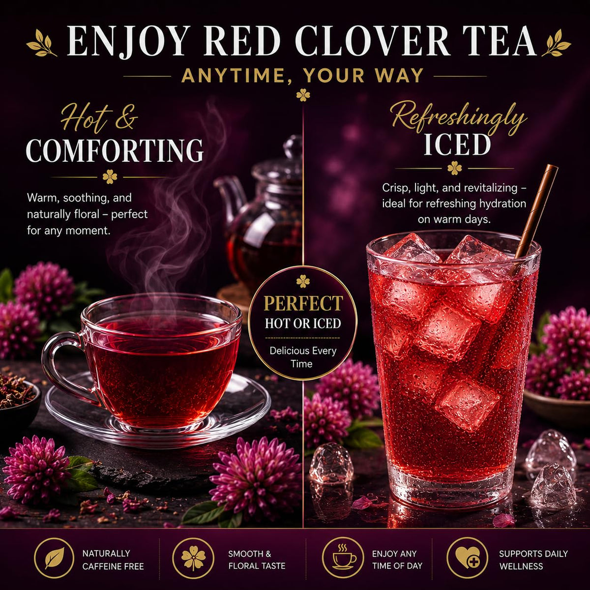natural red clover infusion