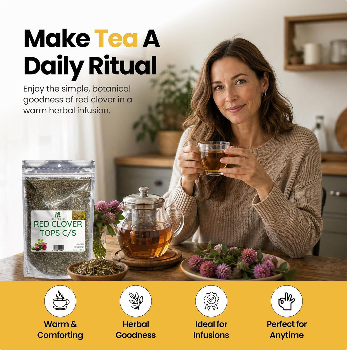 Natural Red Clover Tops Benefits