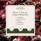 natural red rose bud infusion