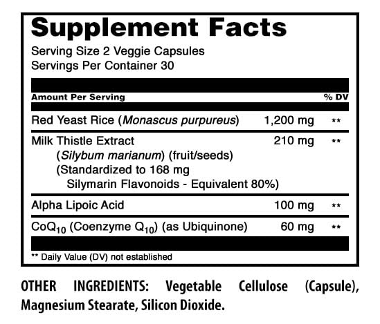 natural red yeast rice capsules for cholesterol