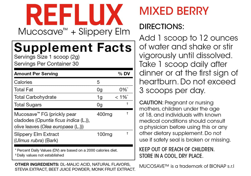 natural reflux relief supplement