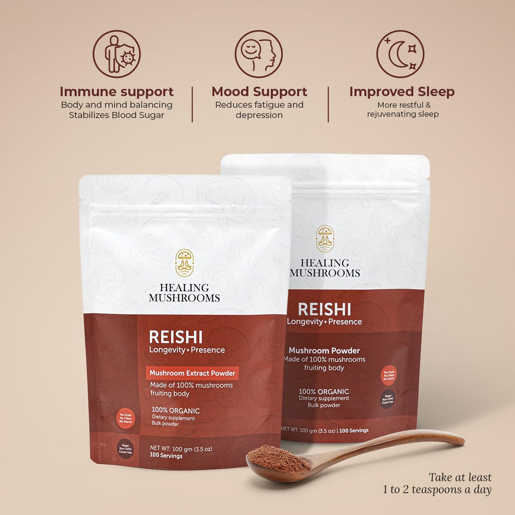 Natural Reishi mushrooms for overall wellness