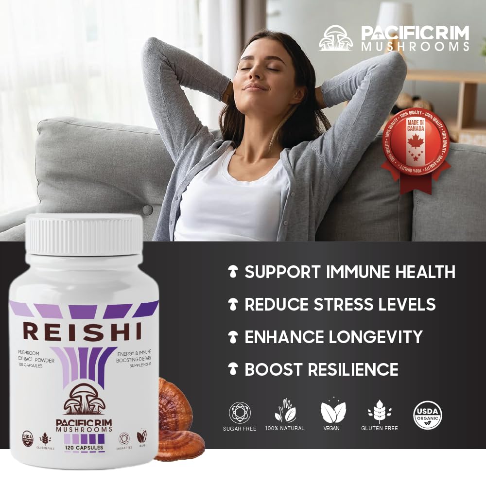 natural reishi mushrooms for stress relief