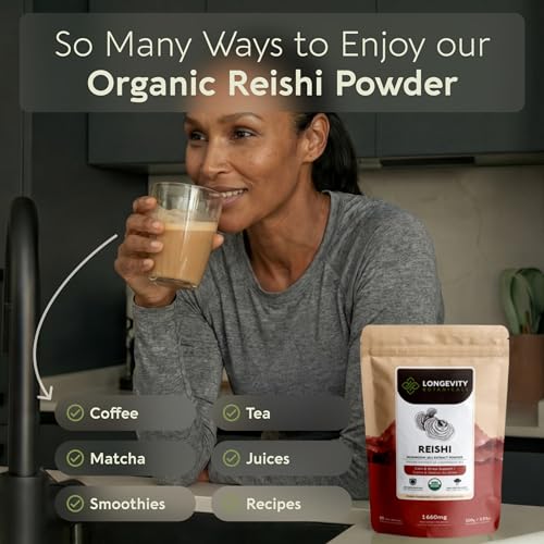 natural reishi powder for energy boost