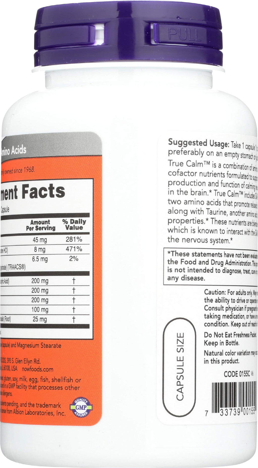natural relaxation support with amino acids