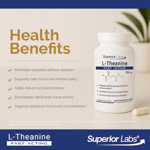 Natural relaxation support with L-Theanine