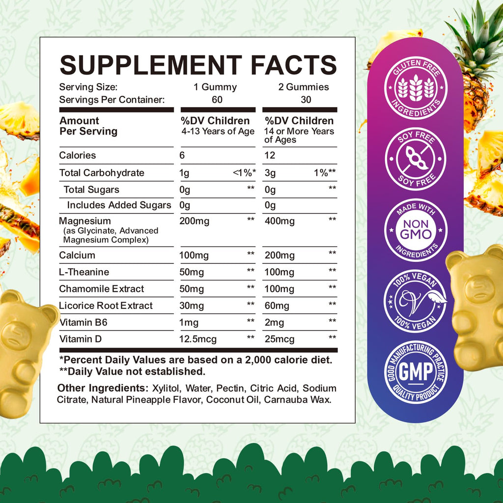 Natural relaxation with magnesium gummies