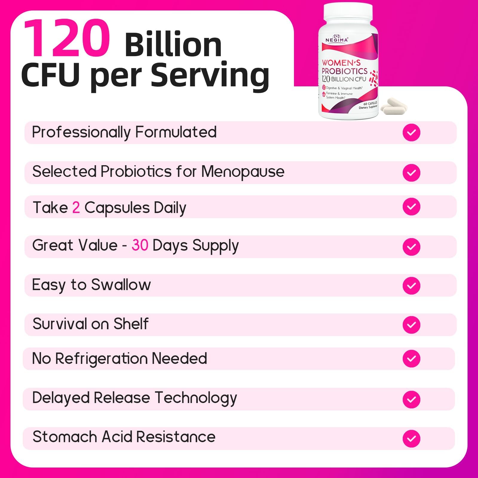 natural relief menopause symptoms probiotics