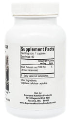 Natural relief with Black Cohosh supplement