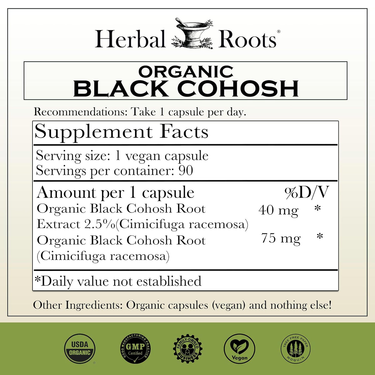 Natural relief with Black Cohosh