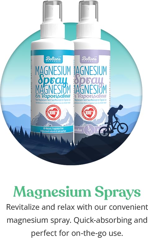 natural relief with Bolton's magnesium spray