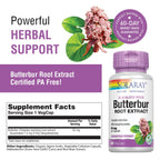 natural relief with Butterbur capsules