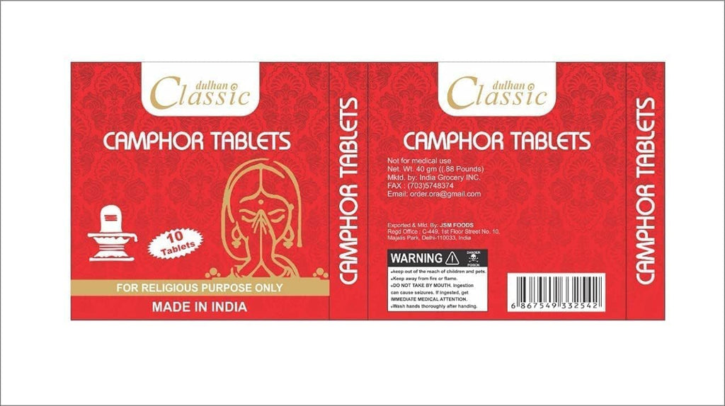 natural relief with camphor tablets
