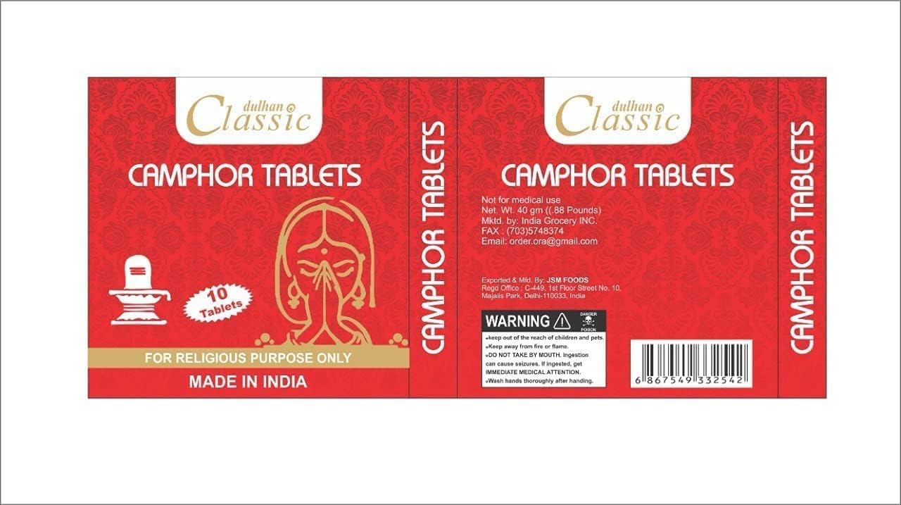 natural relief with camphor tablets