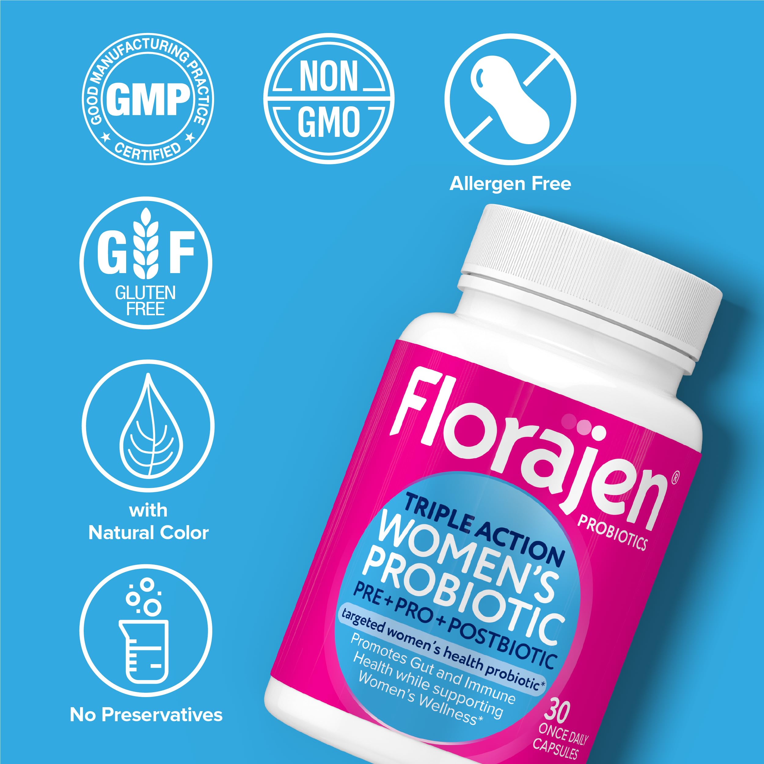 natural relief with Florajen prebiotics