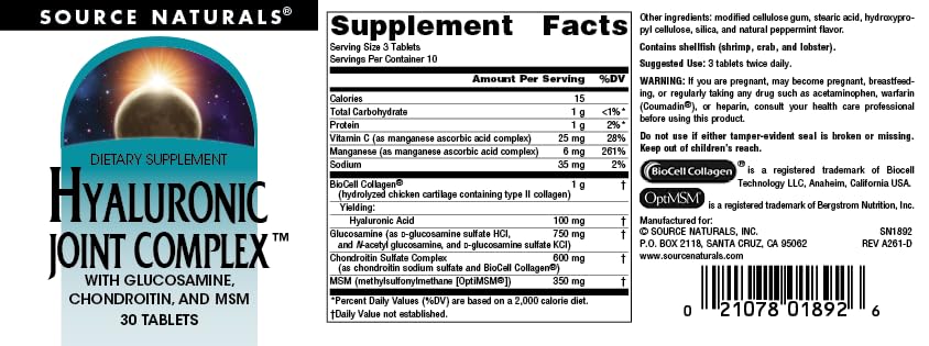 Natural relief with hyaluronic acid