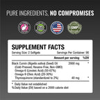 Natural remedy Black Seed Oil softgels