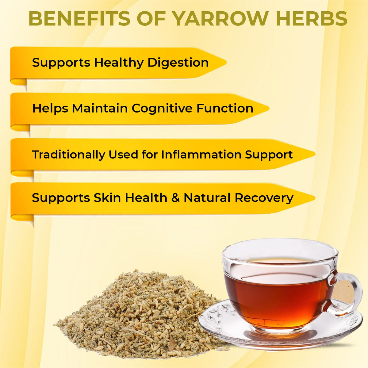 natural remedy dried yarrow herb