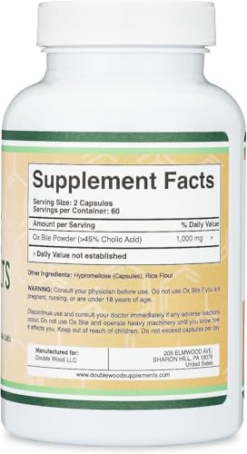 Natural remedy for bile salt deficiencies