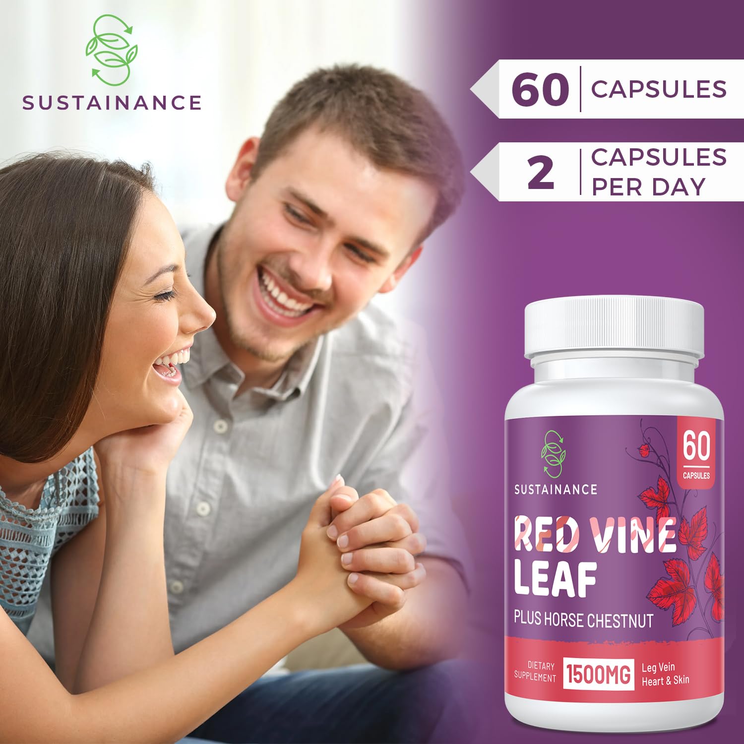 Natural remedy for leg and vein support
