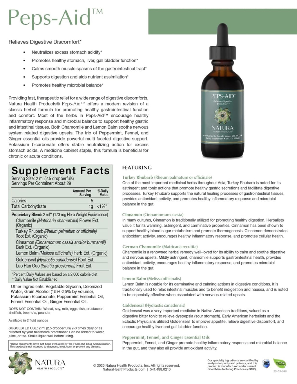 Natural remedy for upset stomach