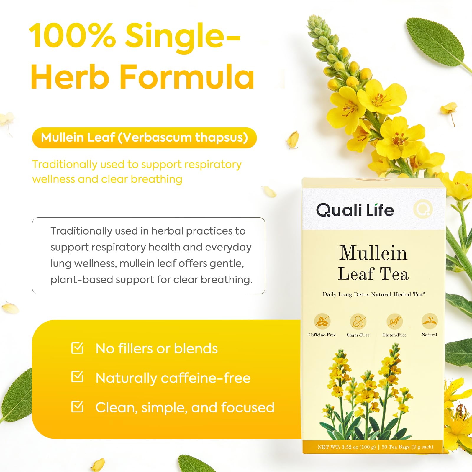 Natural remedy herbal tea bags