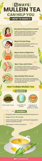 Natural remedy mullein leaf tea