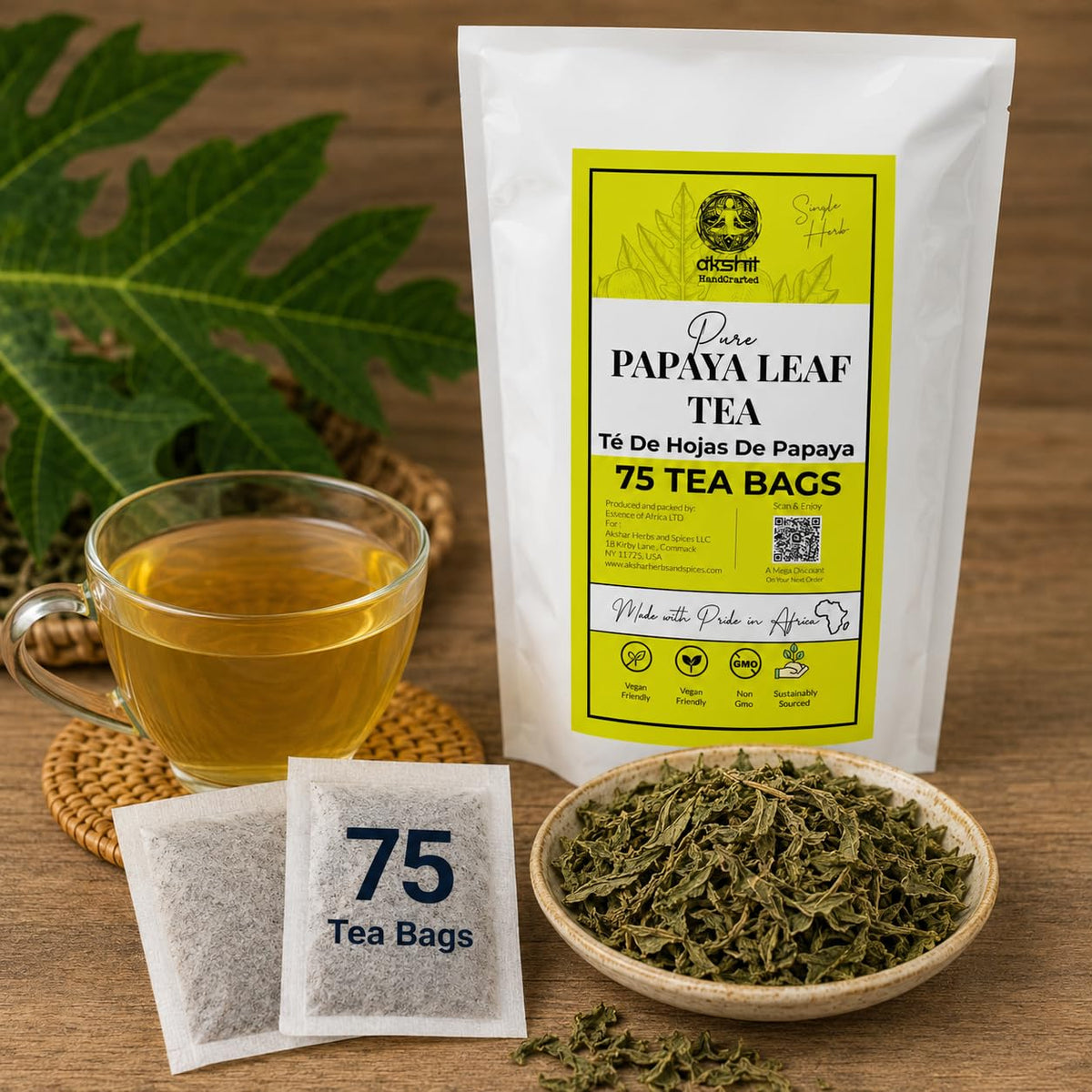 natural remedy papaya leaf tea