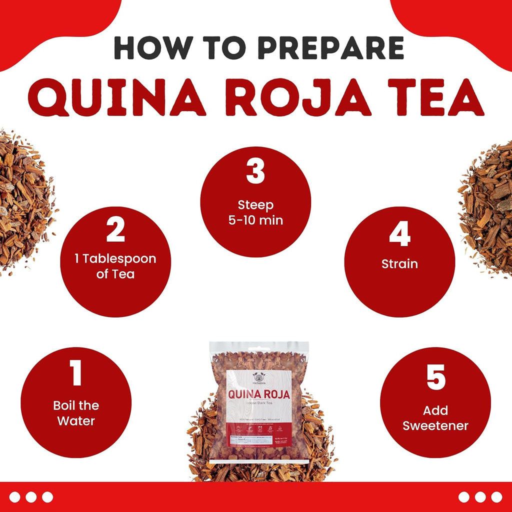 Natural remedy Quina Roja tea