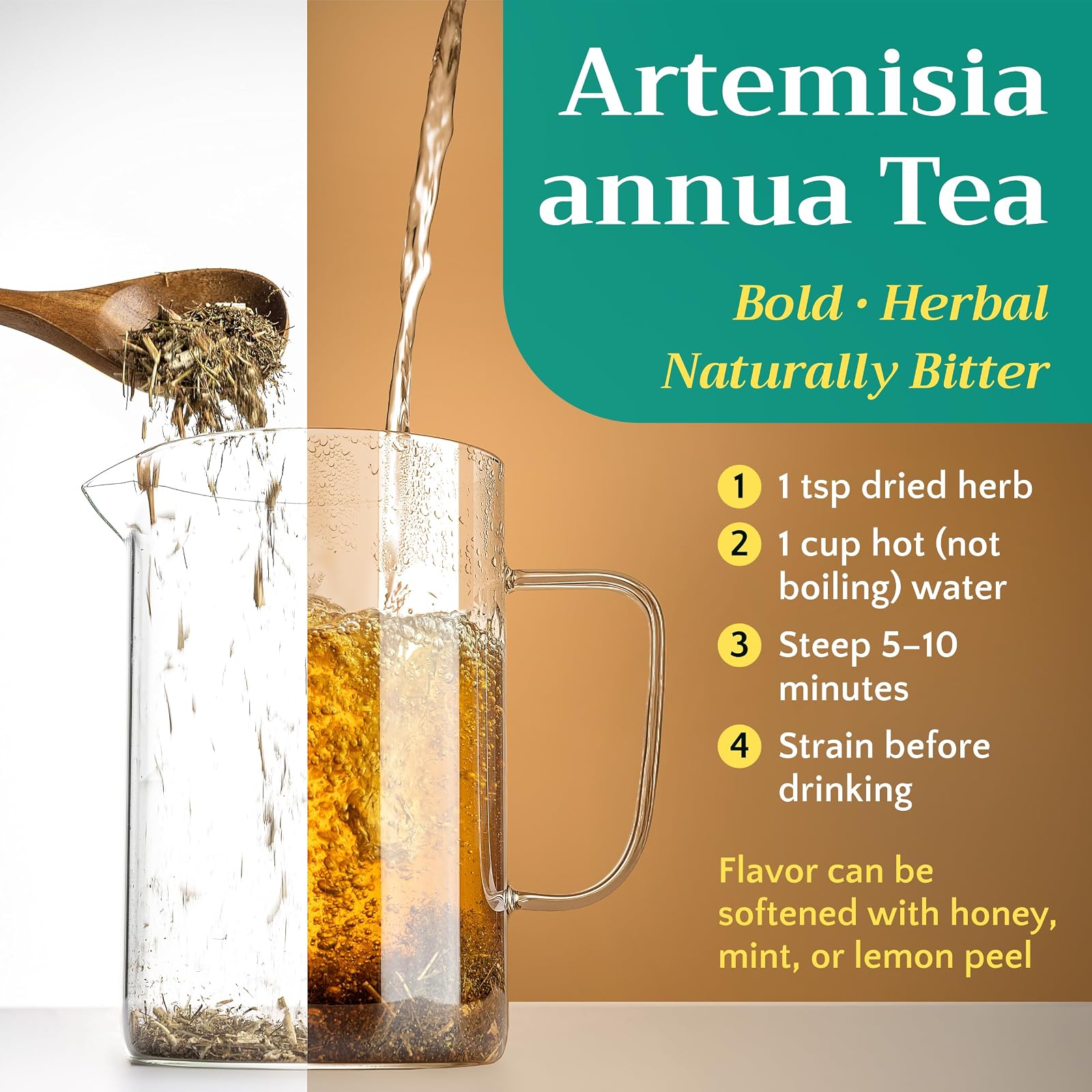 Natural remedy sweet wormwood tea