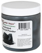 Natural remedy with activated charcoal powder