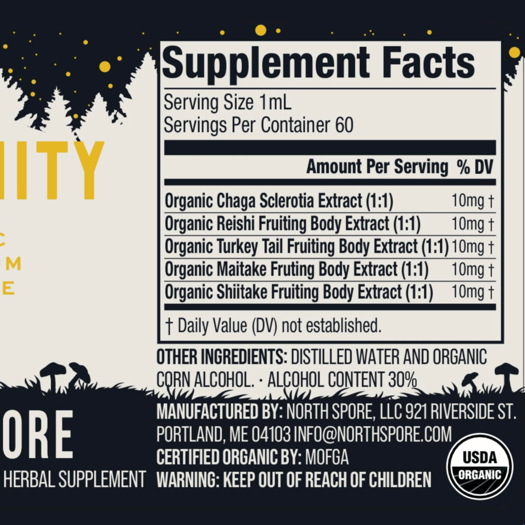 natural remedy with organic mushrooms
