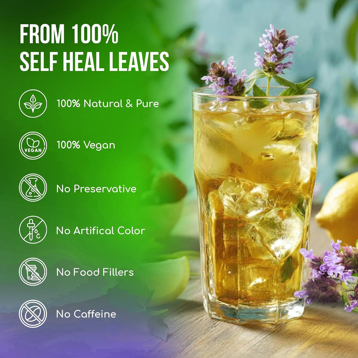 Natural remedy with Self Heal tea