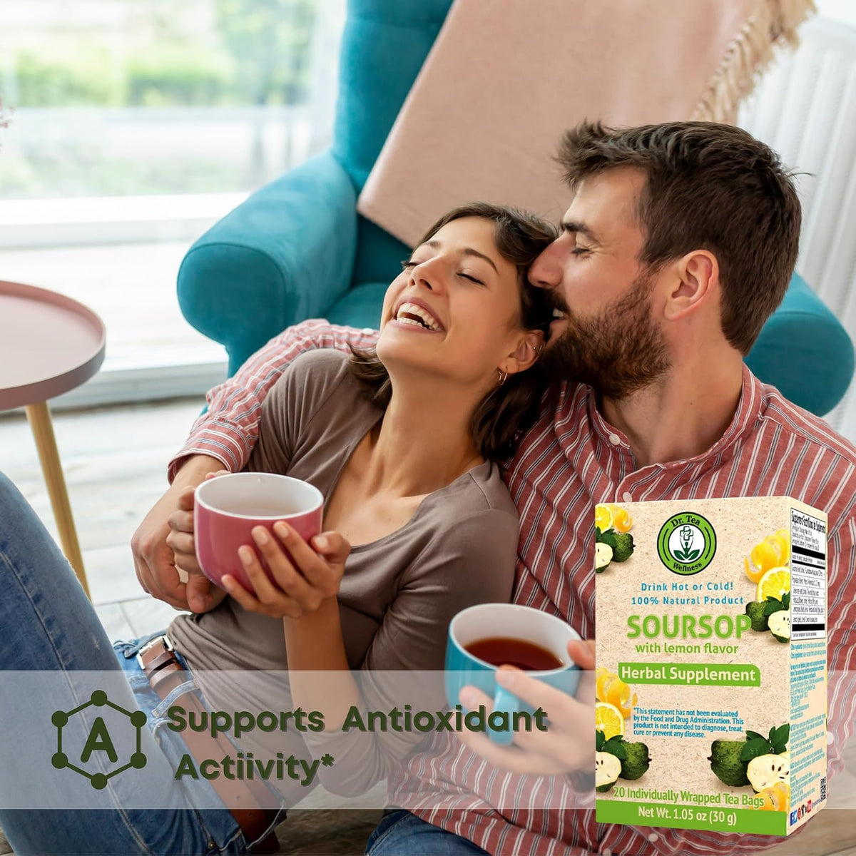 natural remedy with soursop and lemon