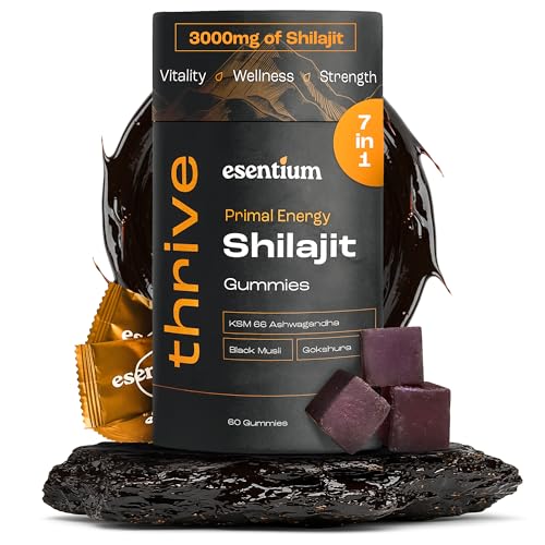 Natural resin shilajit gummies for men