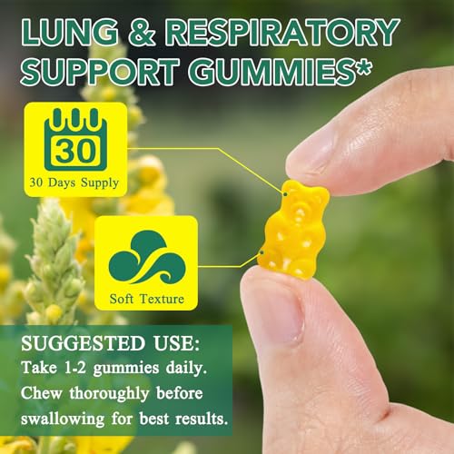 Natural respiratory support gummies