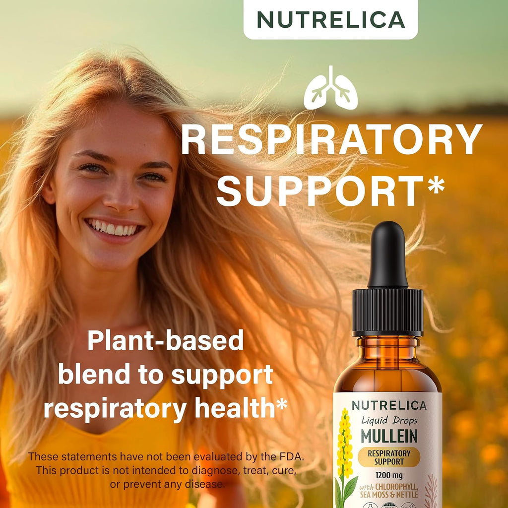 Natural respiratory support Mullein capsules