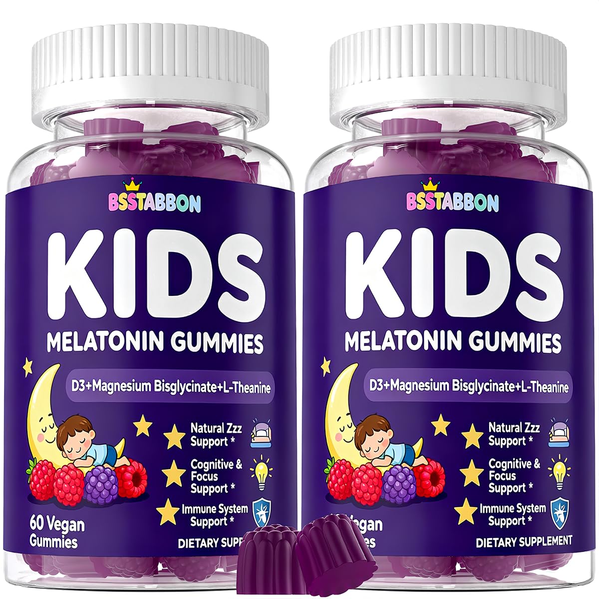 Natural Rest melatonin gummies for kids