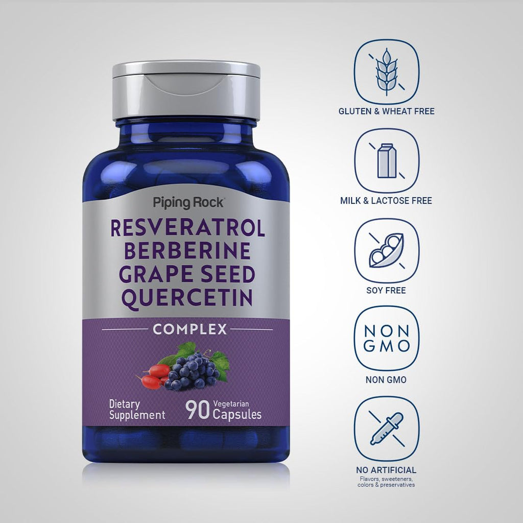 Natural resveratrol capsules for wellness
