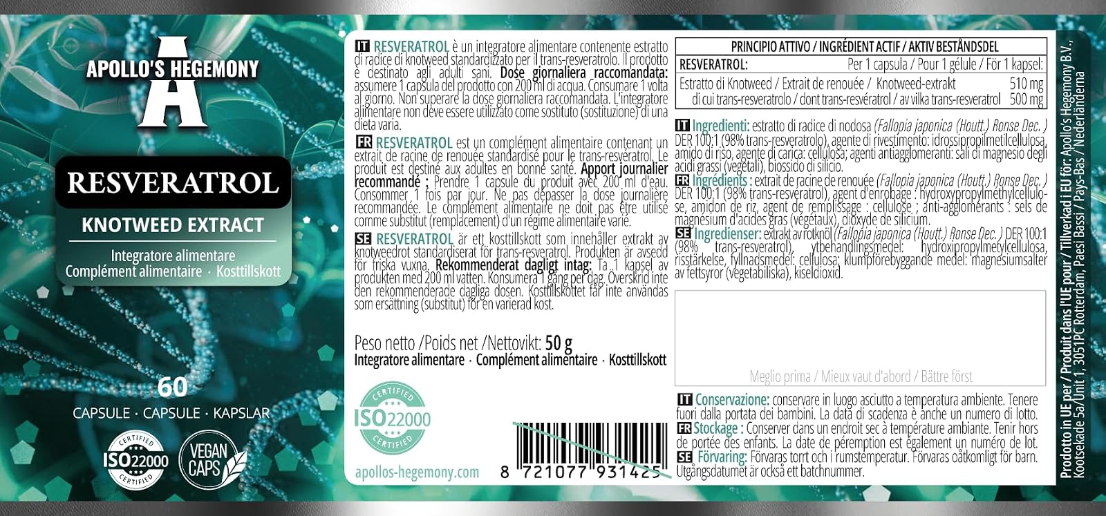 natural Resveratrol for healthy aging