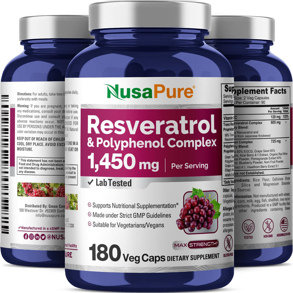 Natural Resveratrol supplement for wellness