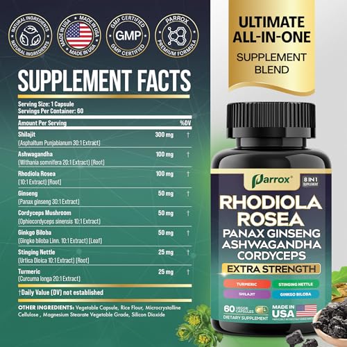 natural rhodiola adaptogen for energy boost