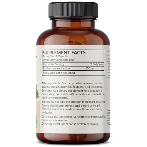 natural rhodiola capsules for energy boost