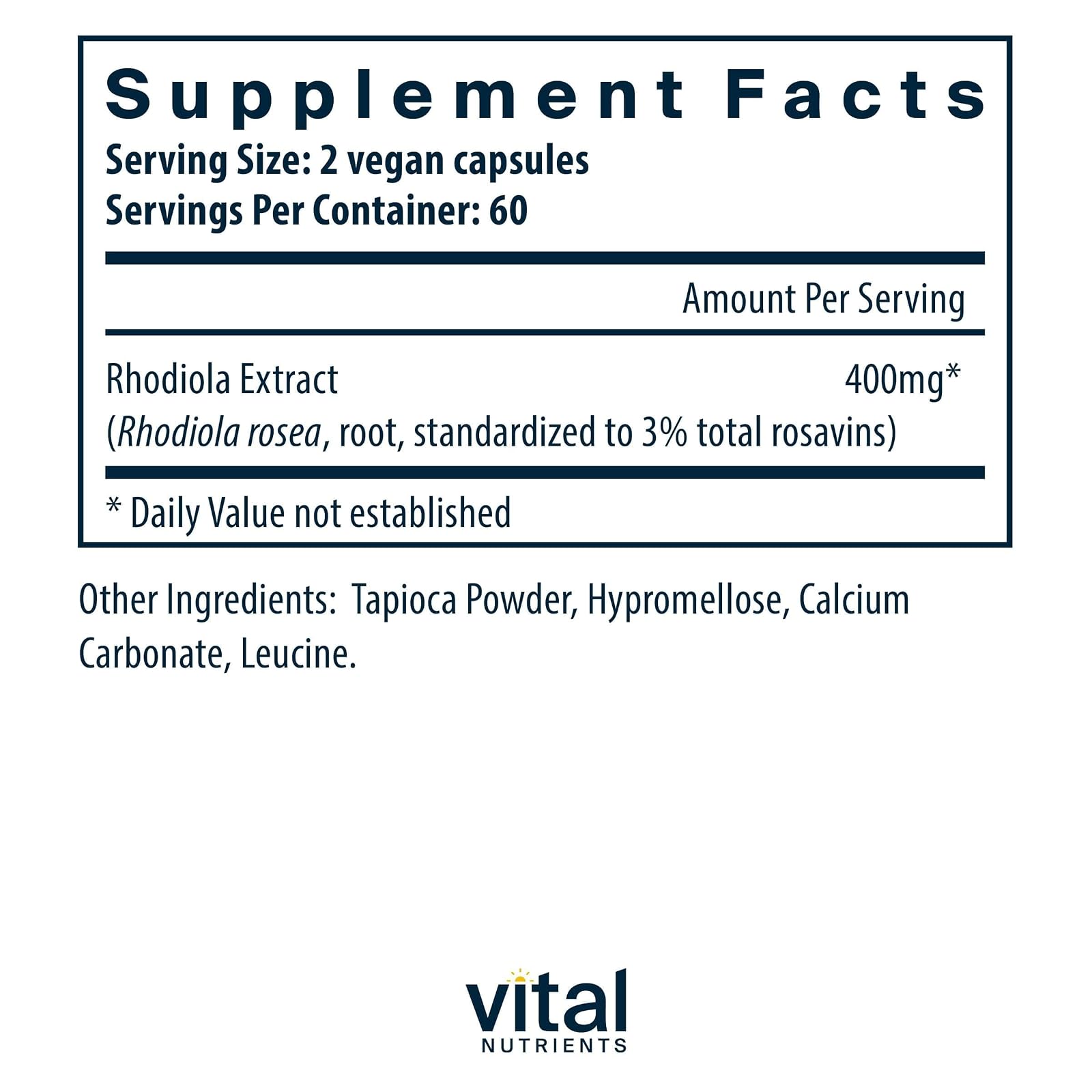 natural rhodiola capsules for energy