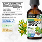 natural rhodiola for energy boost