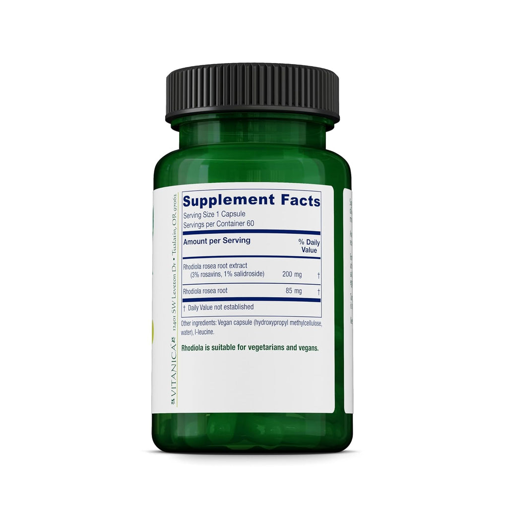 Natural Rhodiola Rosea for energy boost