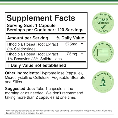 natural Rhodiola Rosea for vitality