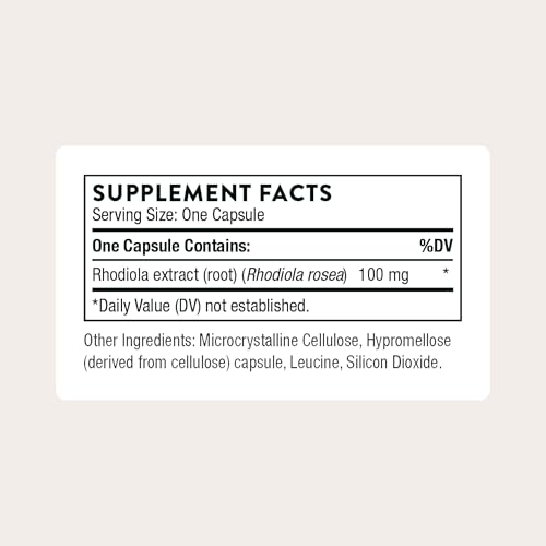 Natural rhodiola supplement for energy boost