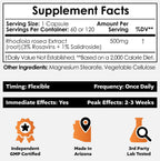 natural rhodiola supplement for energy boost