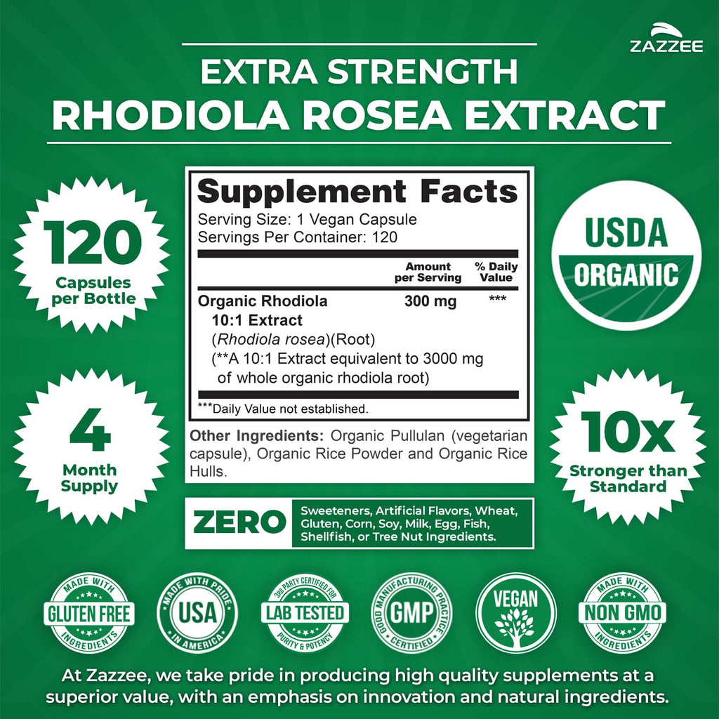 natural rhodiola supplement for mood support